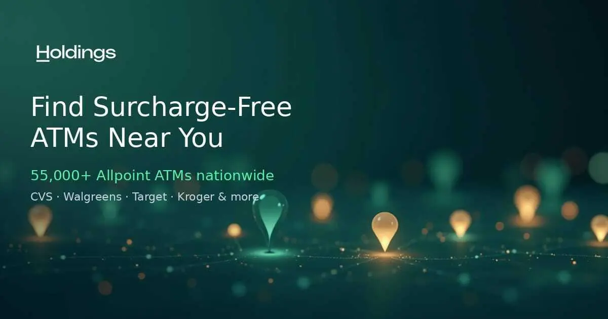 Find Surcharge-Free ATMs Near You | Holdings